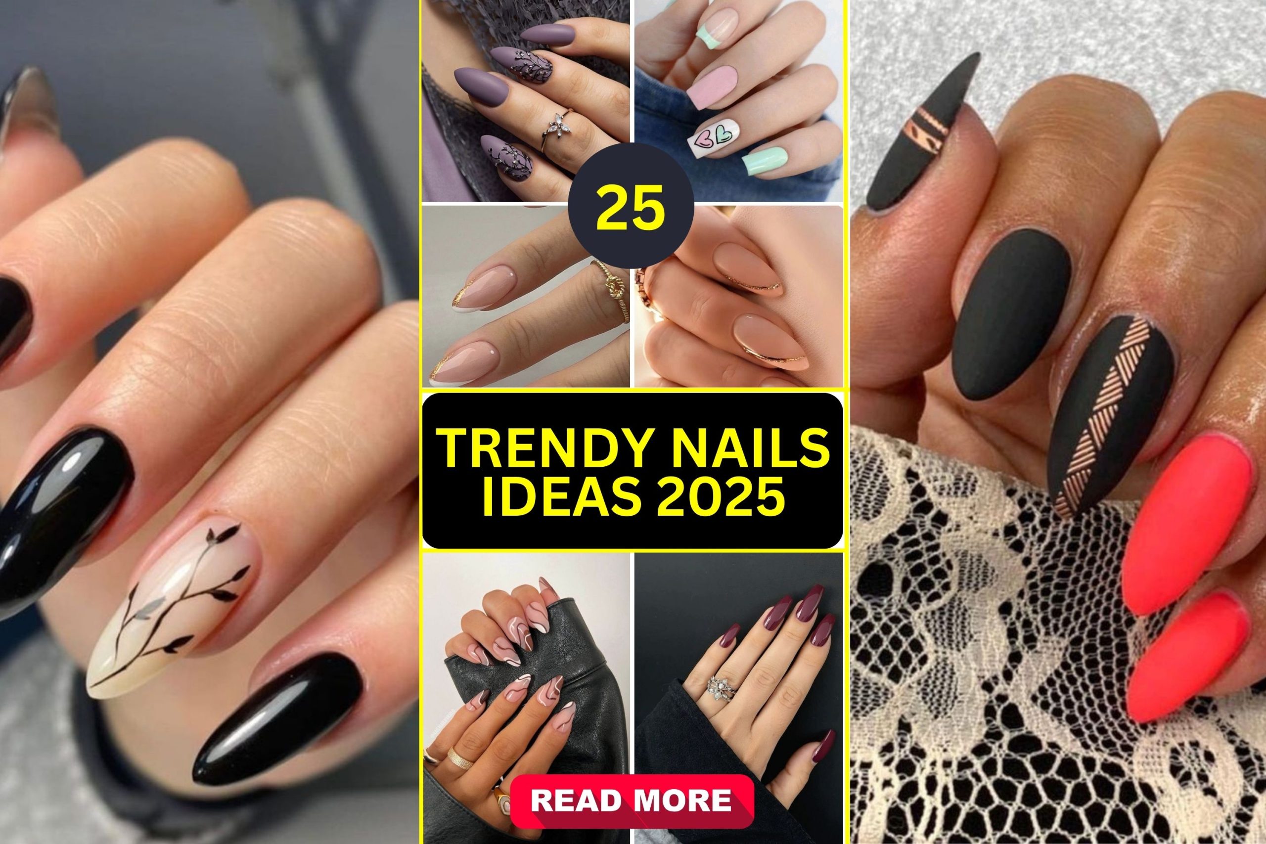 25 Trendy Nails Ideas 2025: Must-Try Designs for Every Season ...