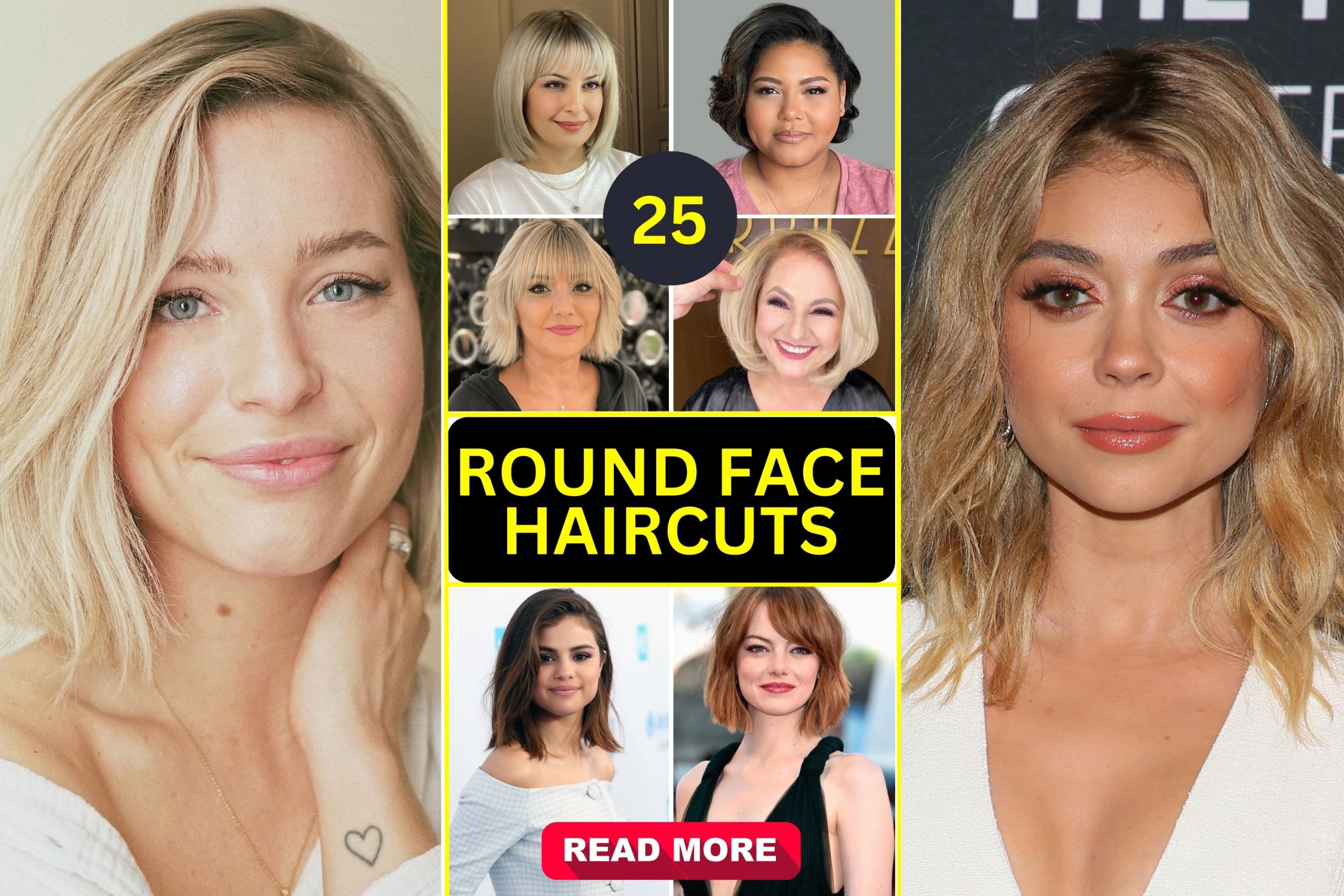 25 Stunning Round Face Haircuts That Will Flatter Your Look! - divagaze.com