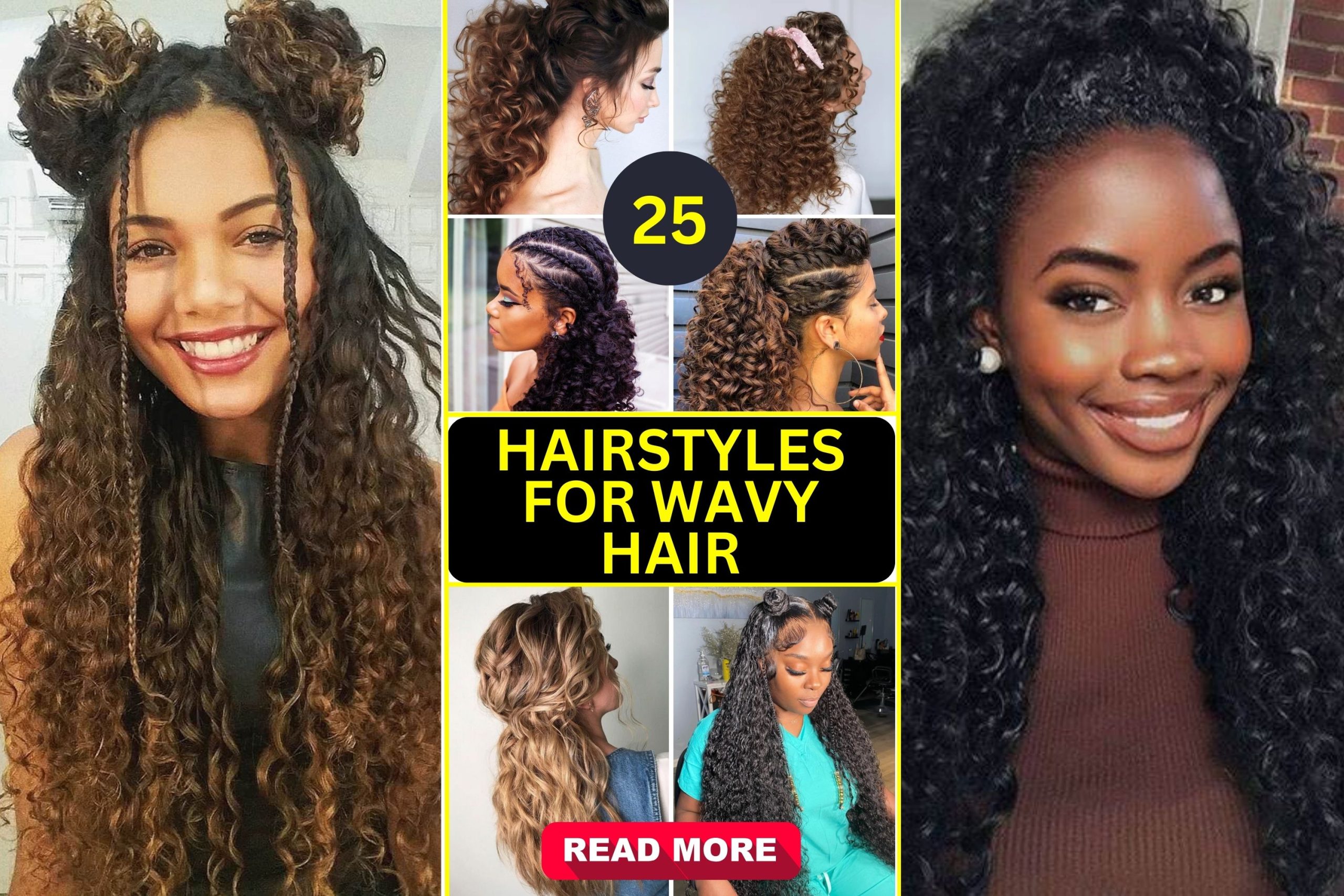 25 Stunning Hairstyles for Wavy Hair to Elevate Your Look Every Day ...