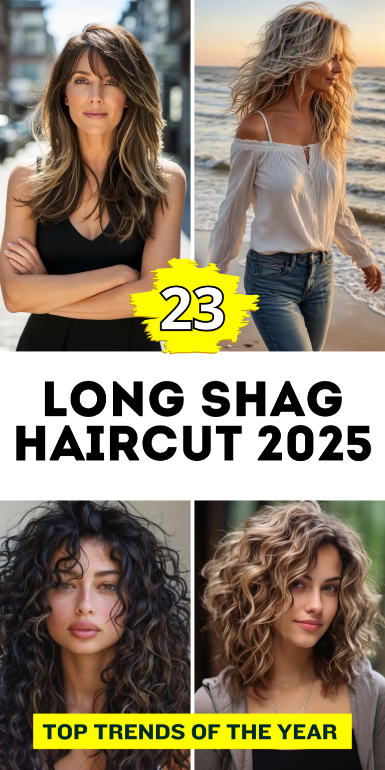 23 Long Shag Haircut 2025: Stunning Styles for Every Hair Type ...