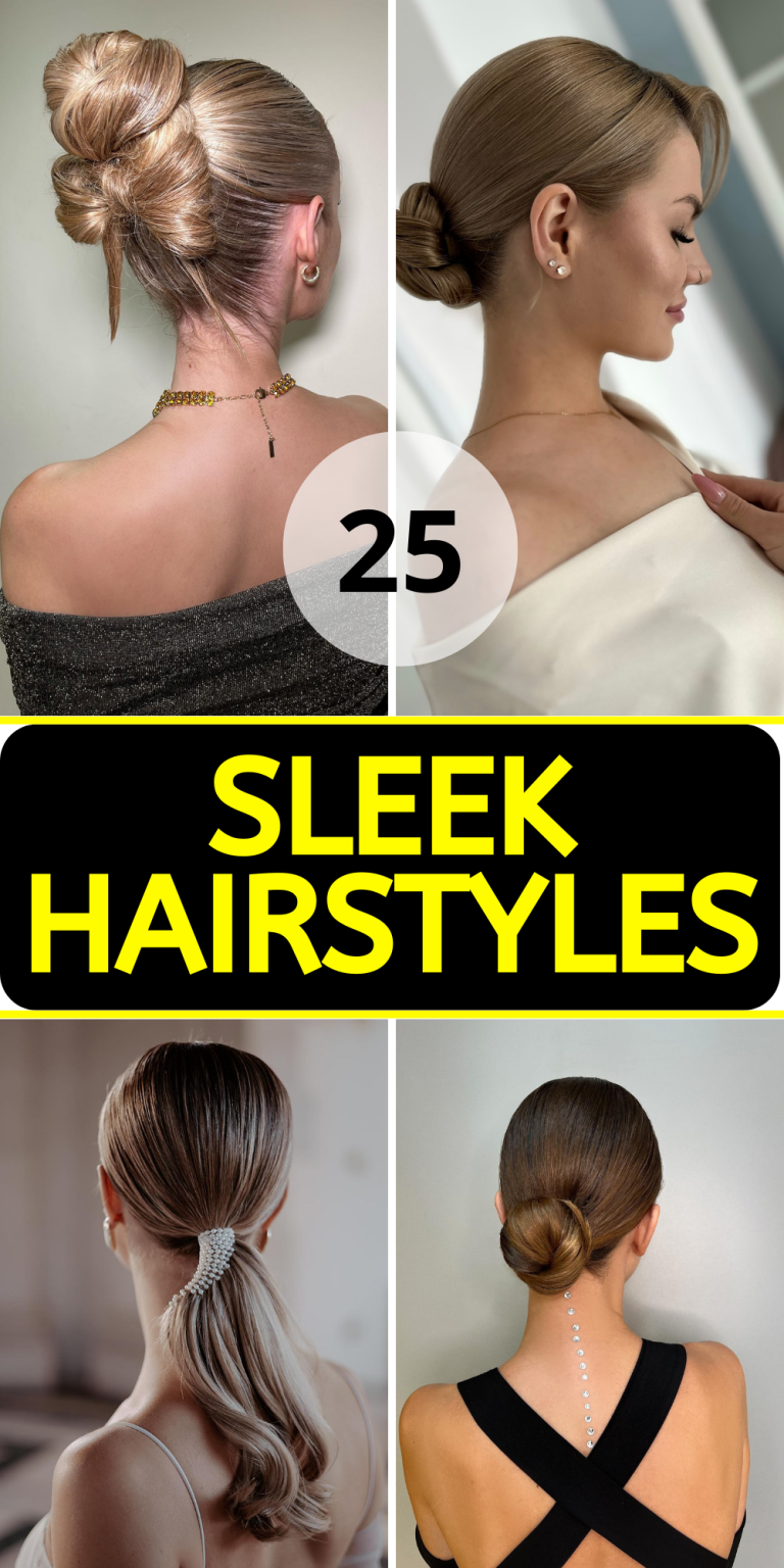 25 Sleek Hairstyles: Elegant and Stylish Looks for Every Occasion ...