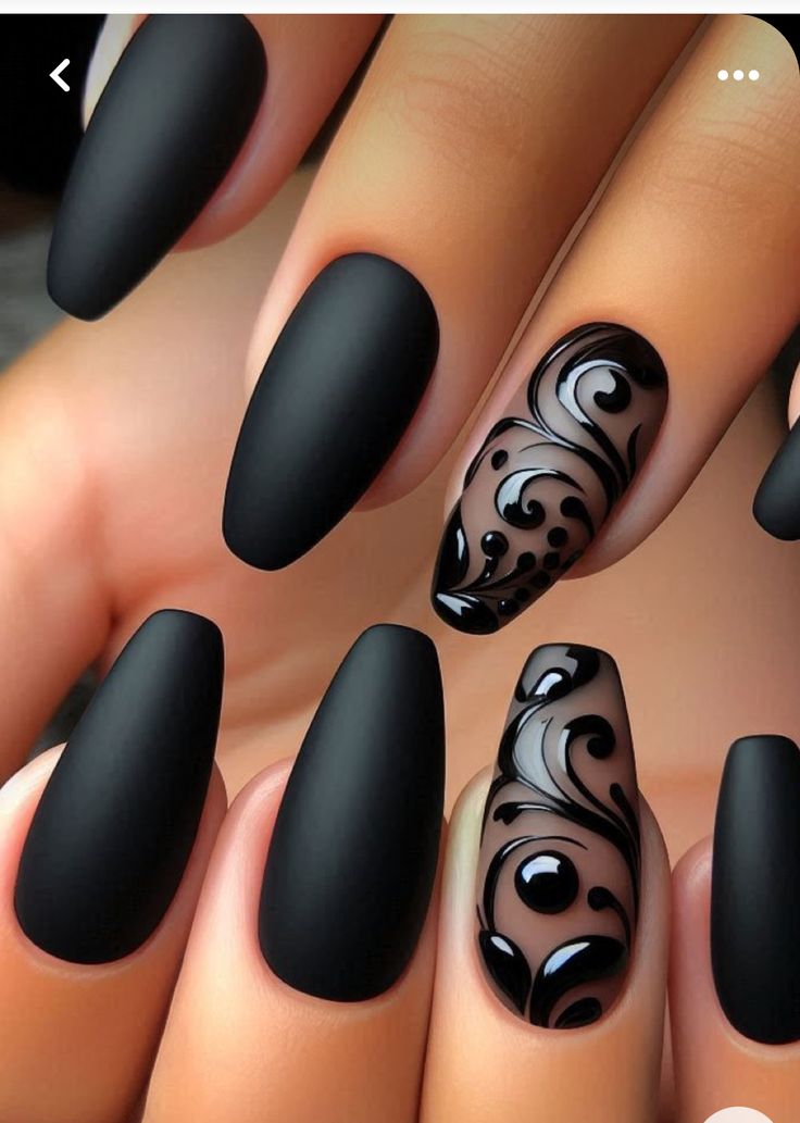 24 Stunning Black Nails Ideas 2025: Trendy Designs for Every Occasion ...