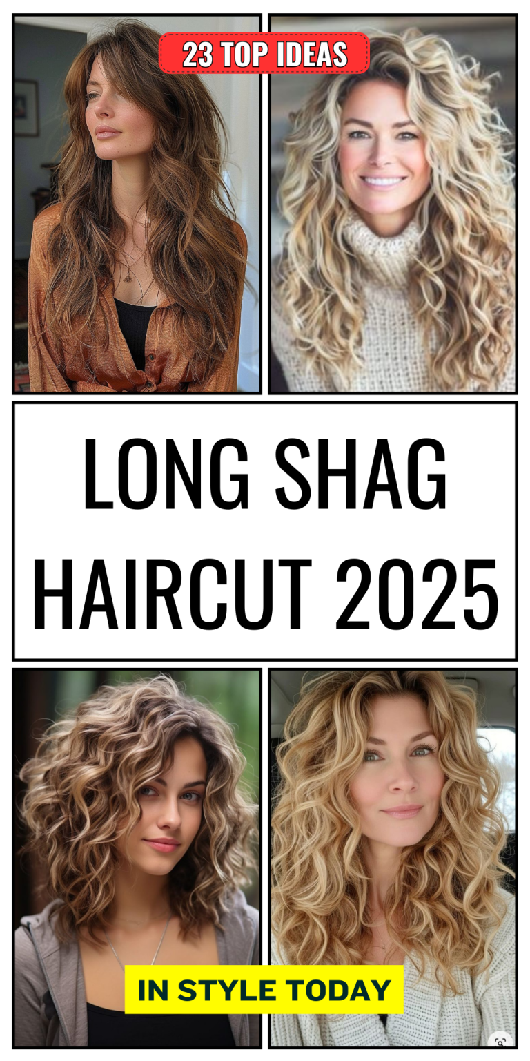 23 Long Shag Haircut 2025: Stunning Styles for Every Hair Type ...