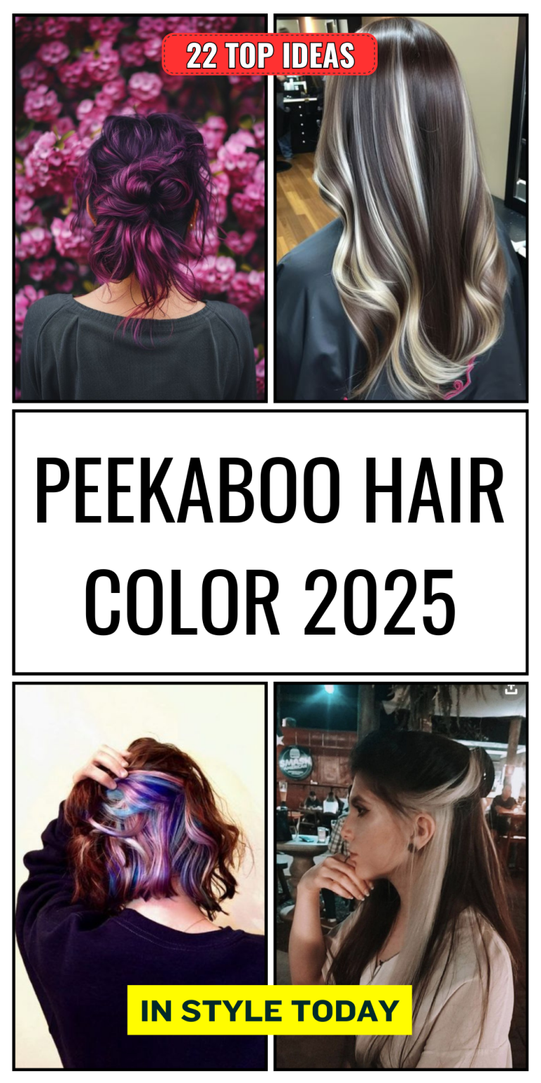 22 Stunning Peekaboo Hair Color Ideas to Rock in 2025 - divagaze.com
