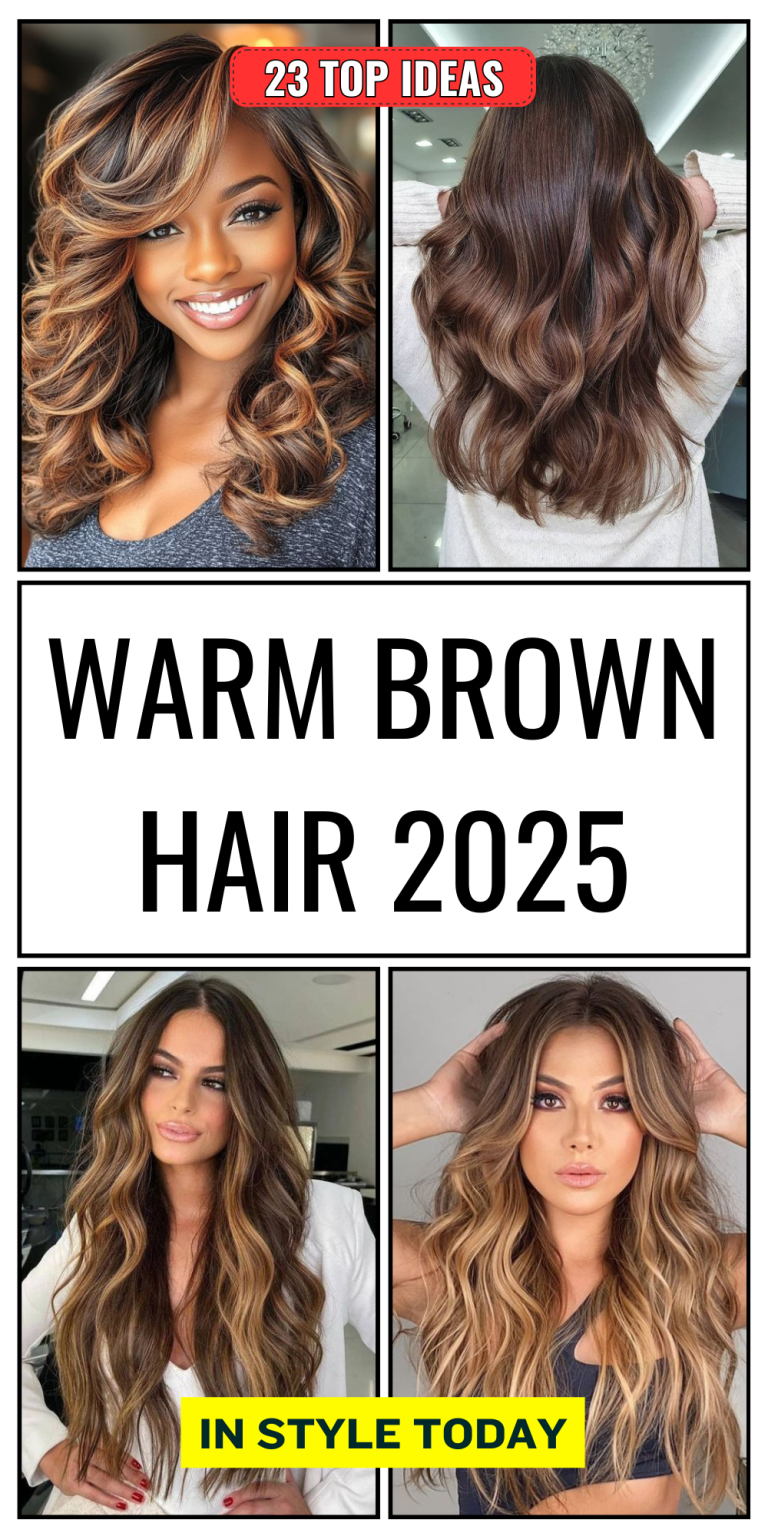 23 Warm Brown Hair 2025: Stunning Styles and Color Ideas for Every ...