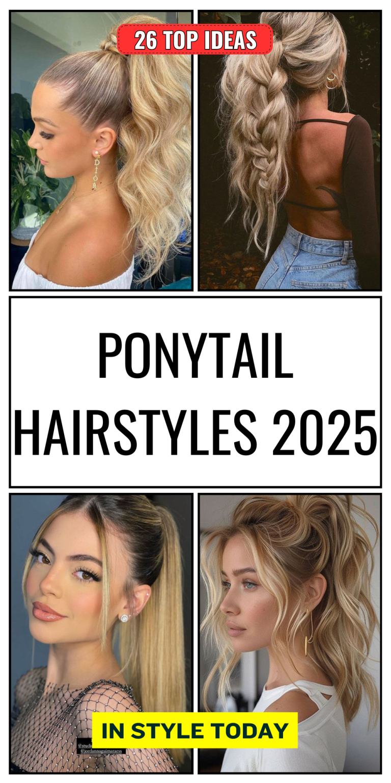 26 Trendy Ponytail Hairstyles for 2025 You’ll Want to Try! - divagaze.com