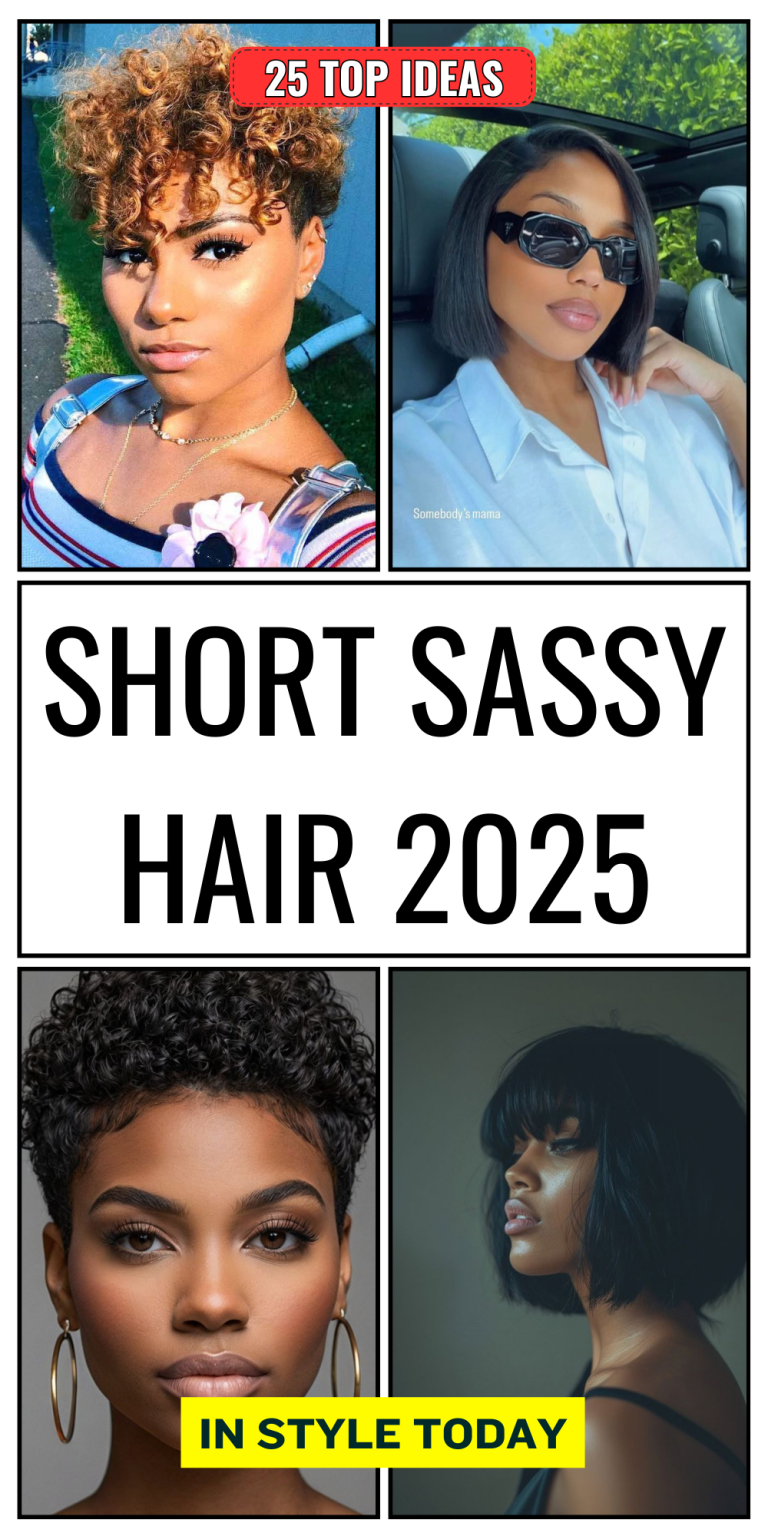 25 Short Sassy Hair 2025: Stunning Styles to Transform Your Look This ...