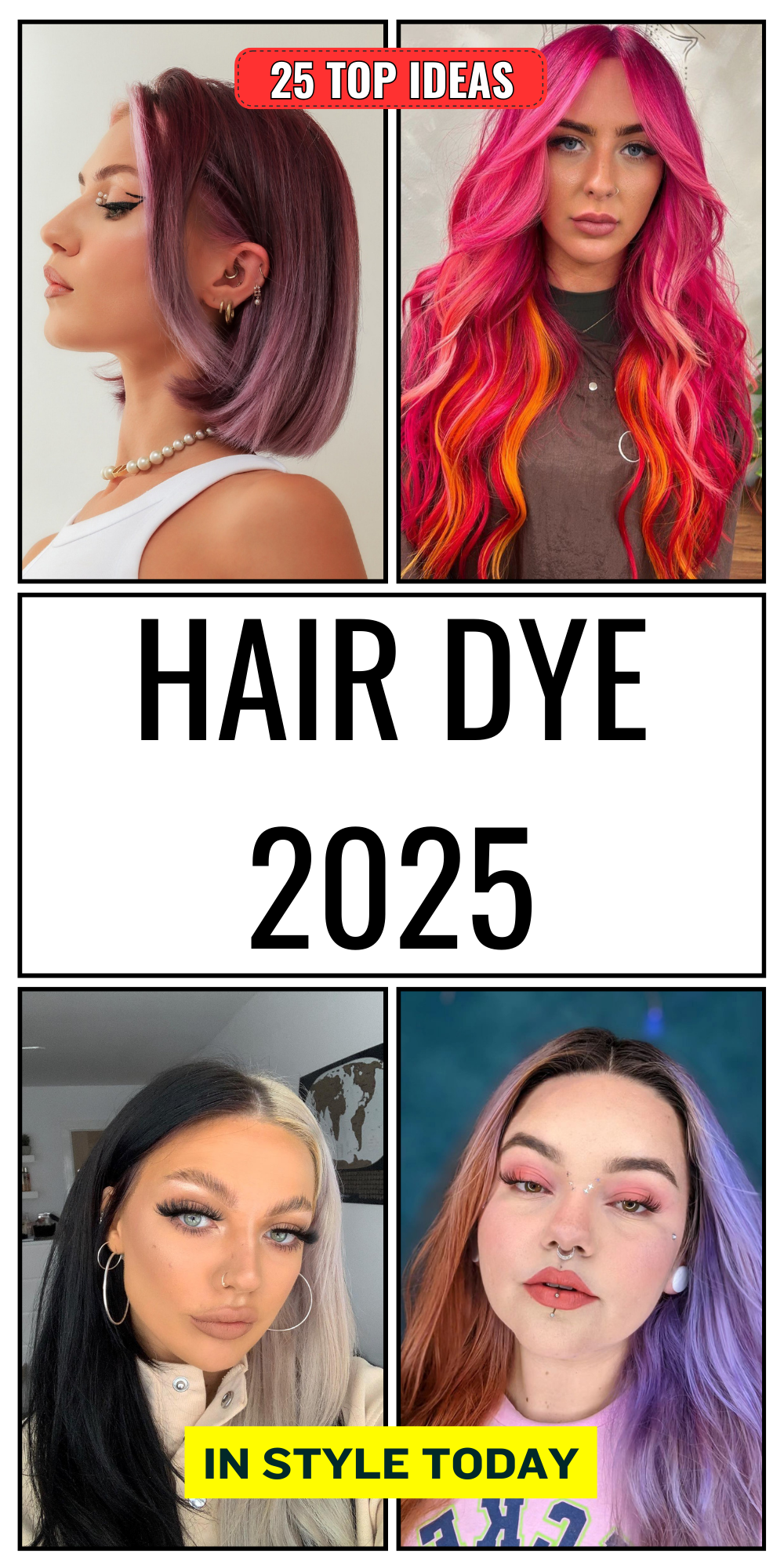 25 Hair Dye Ideas 2025: Bold Trends and Unique Looks You'll Want to Try ...