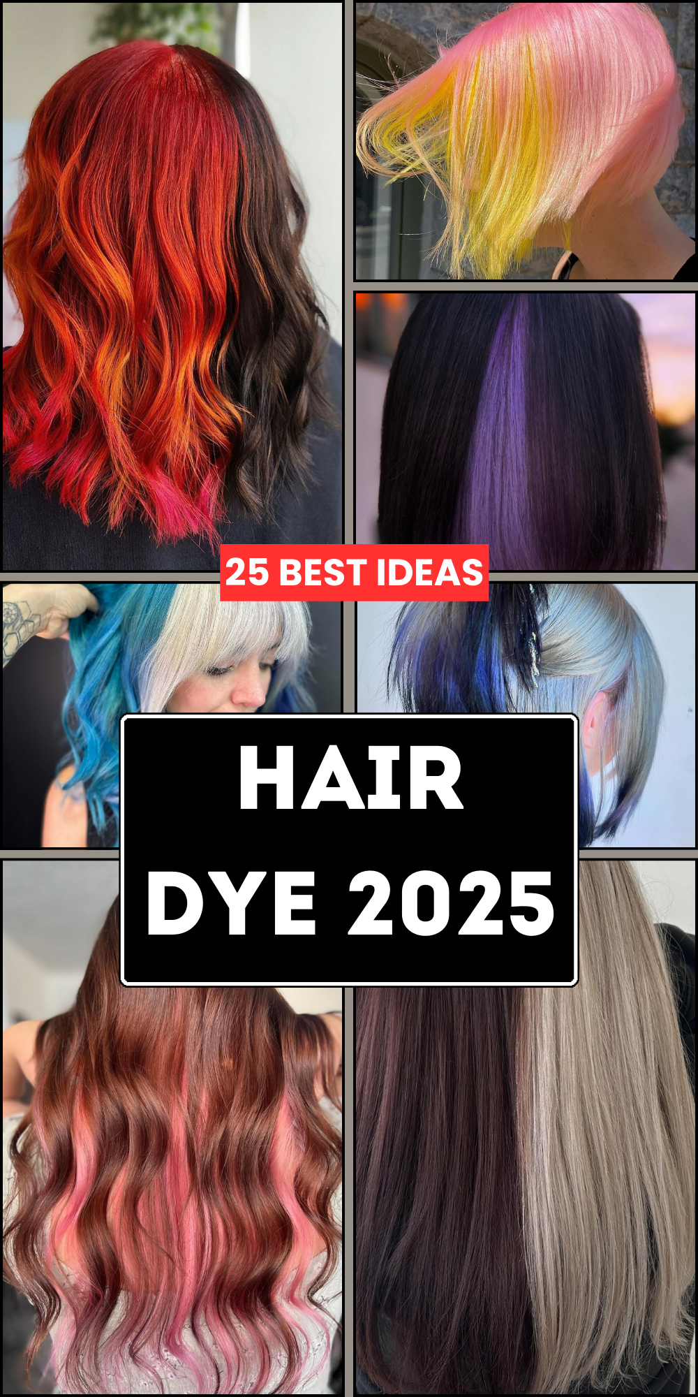 25 Hair Dye Ideas 2025: Bold Trends and Unique Looks You'll Want to Try ...