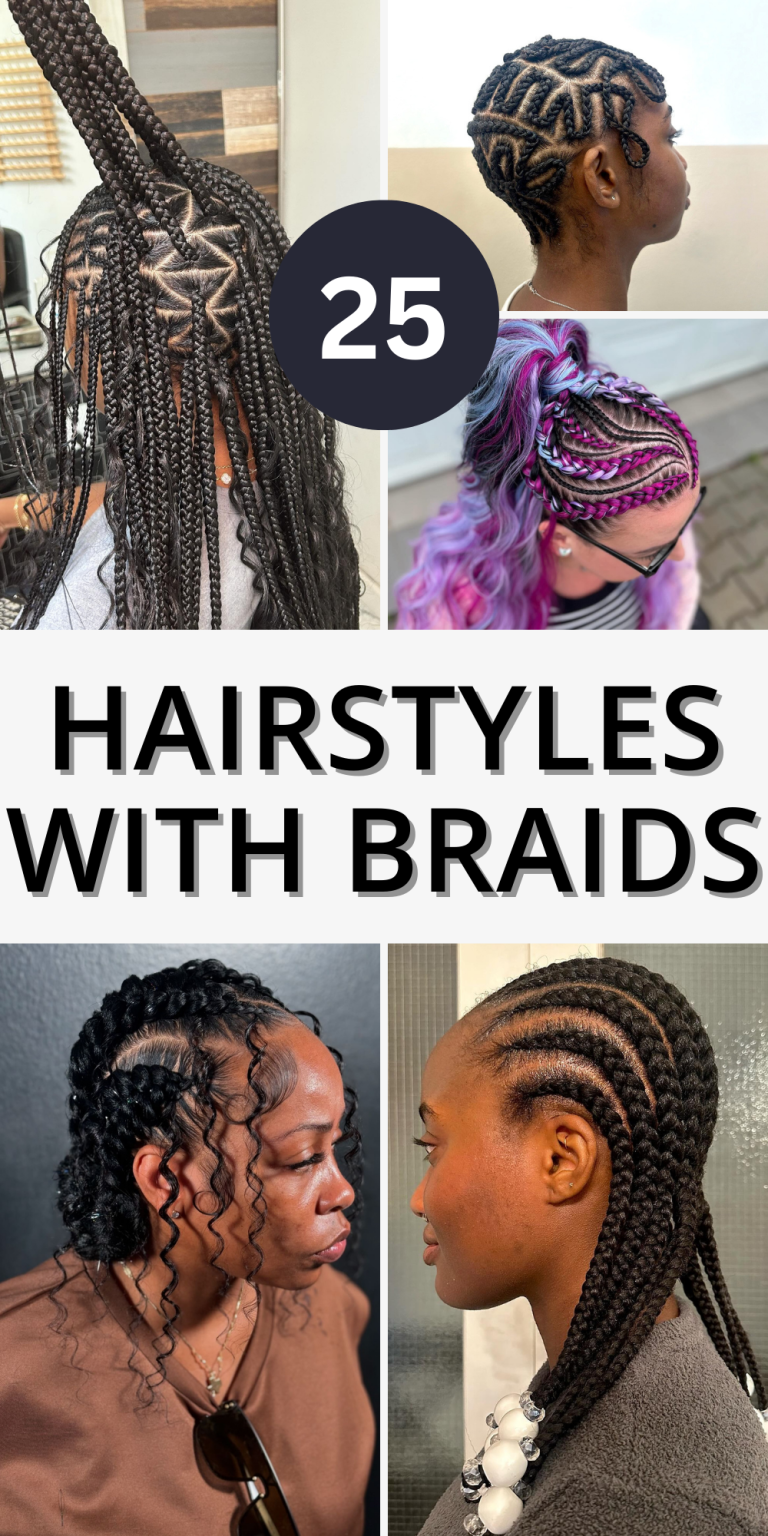 25 Hairstyles with Braids: From Classic Cornrows to Creative Updos for ...