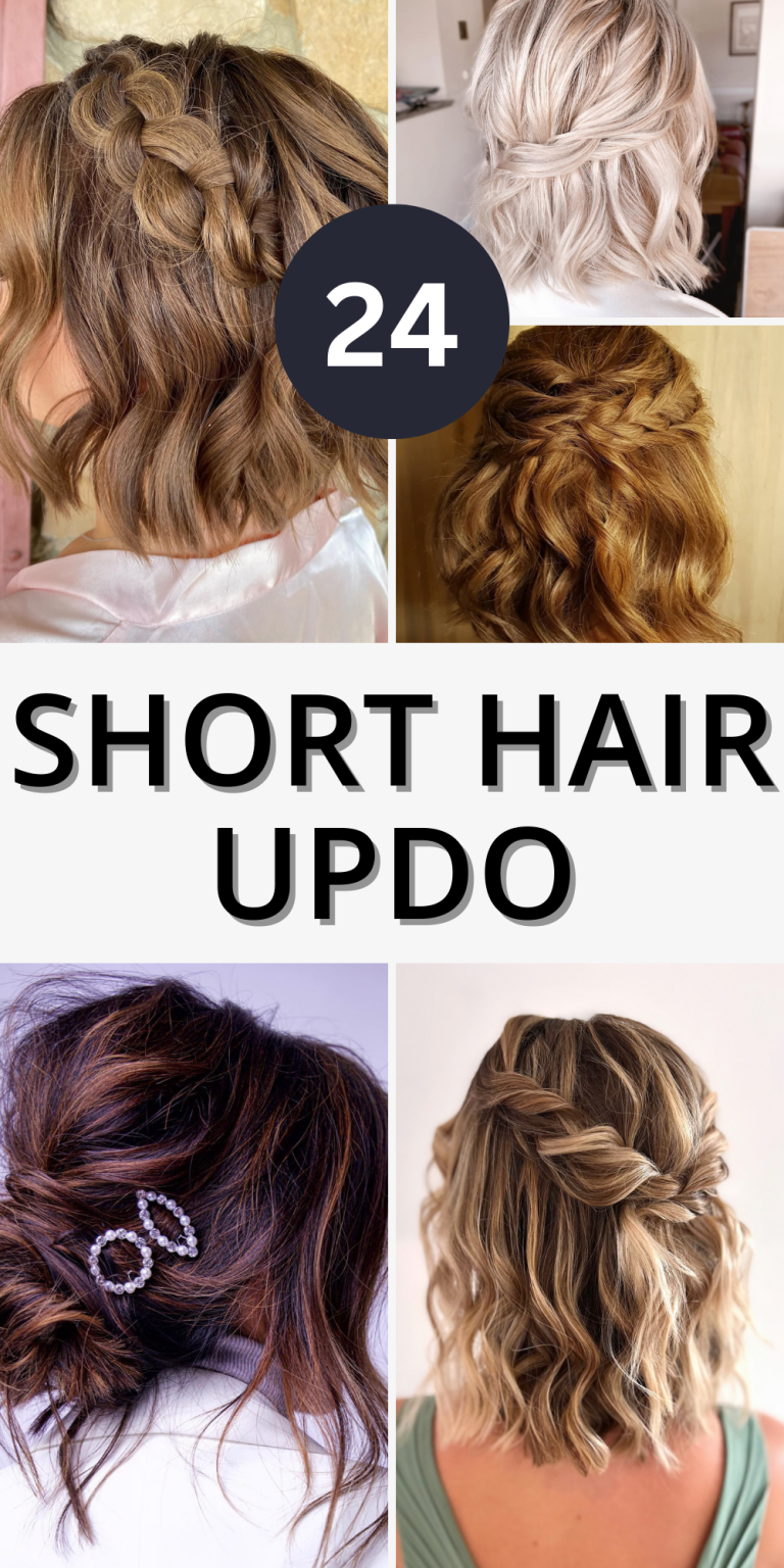 24 Stunning Short Hair Updo Ideas for Every Occasion – From Casual to ...