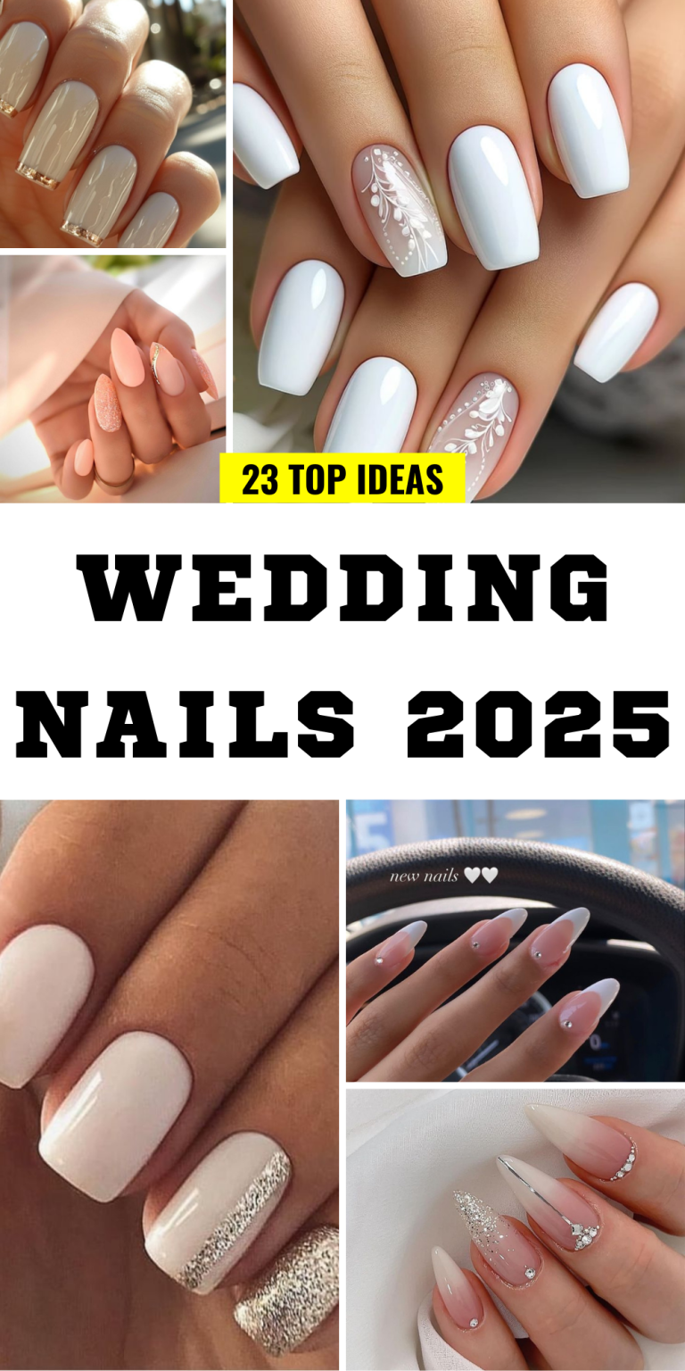 23 Stunning Wedding Nails Ideas 2025 to Complete Your Bridal Look ...