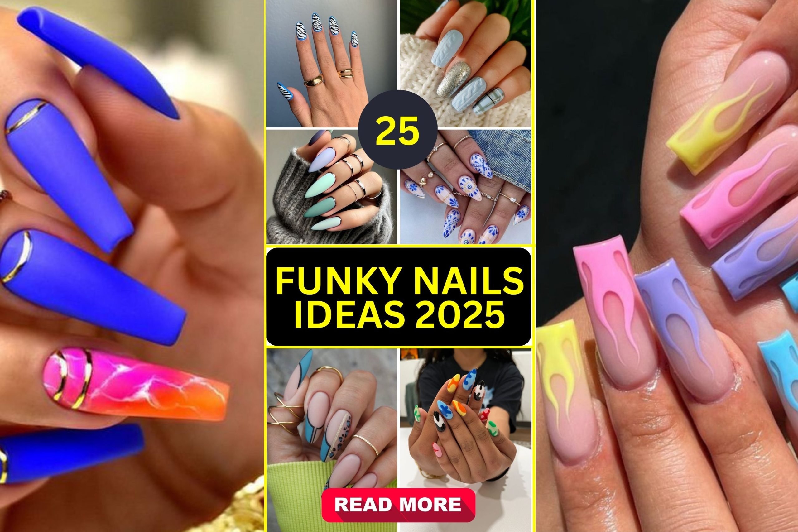 25 Funky Nails Ideas 2025: Creative and Trendy Nail Designs to Elevate ...