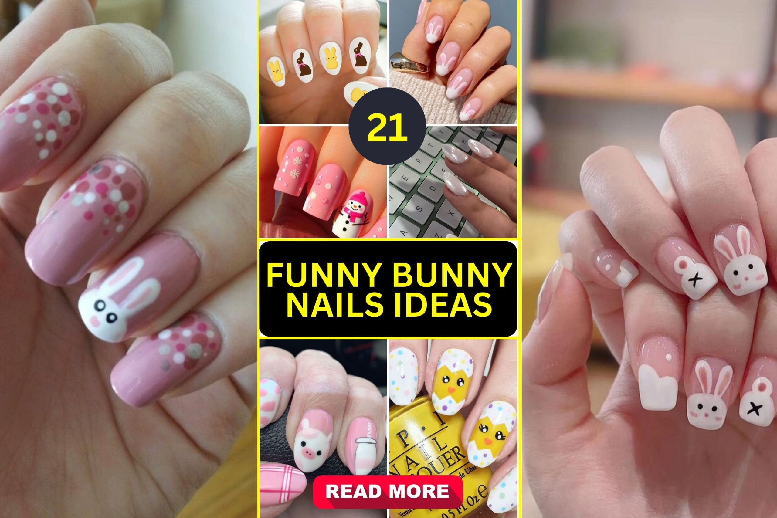 21 Funny Bunny Nails Ideas: Playful Designs for Every Nail Shape and ...