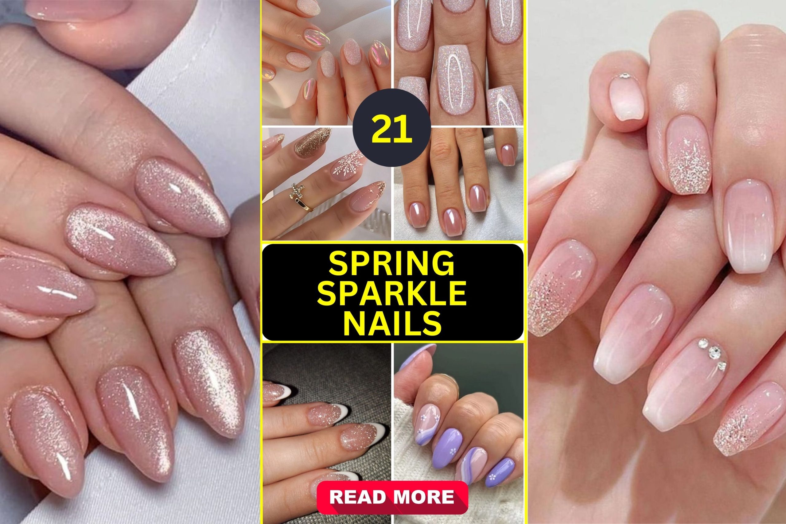 21 Spring Sparkle Nails to Shine Bright This Season - divagaze.com