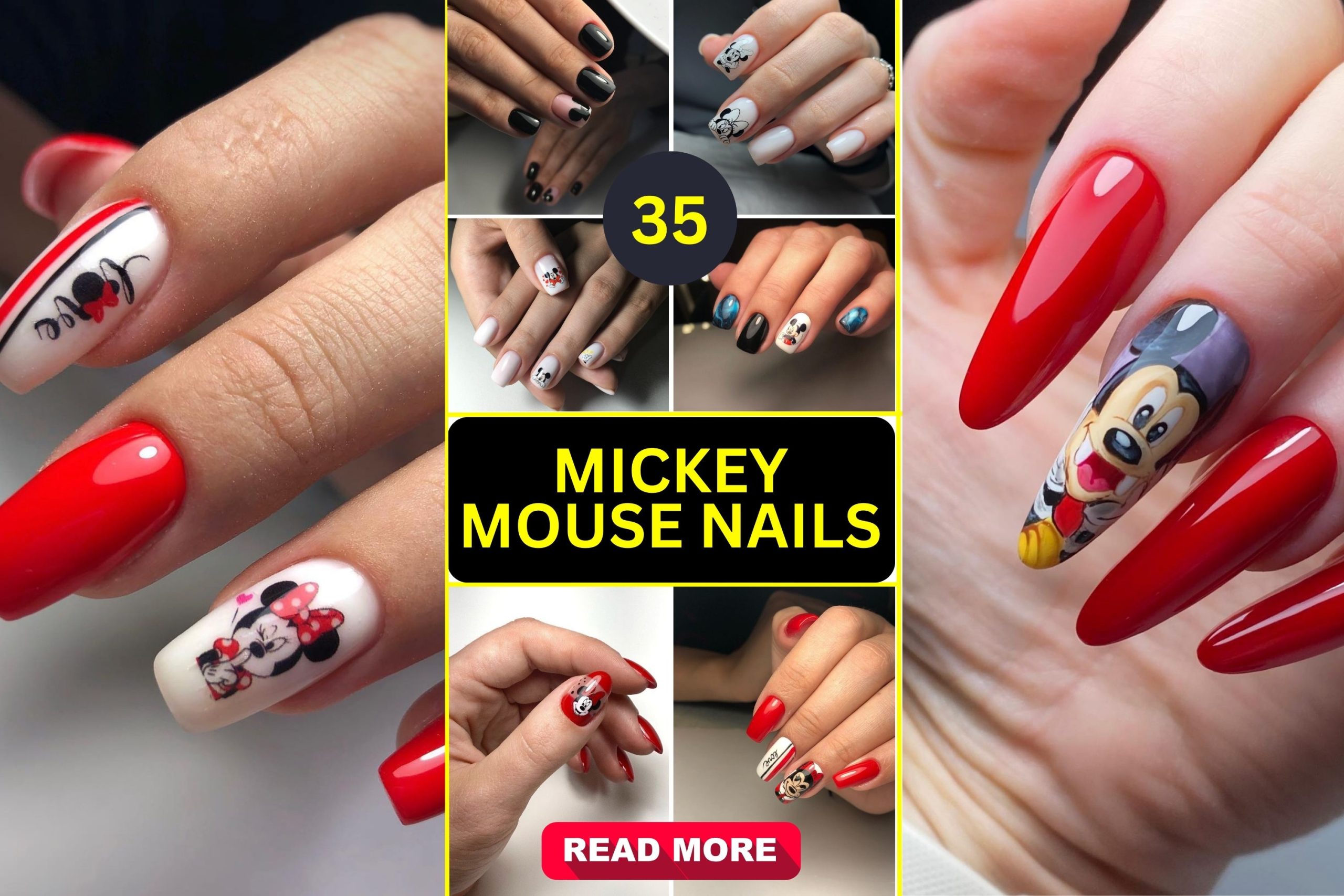 35 Mickey Mouse Nails: Cute and Stylish Disney-Inspired Nail Designs ...