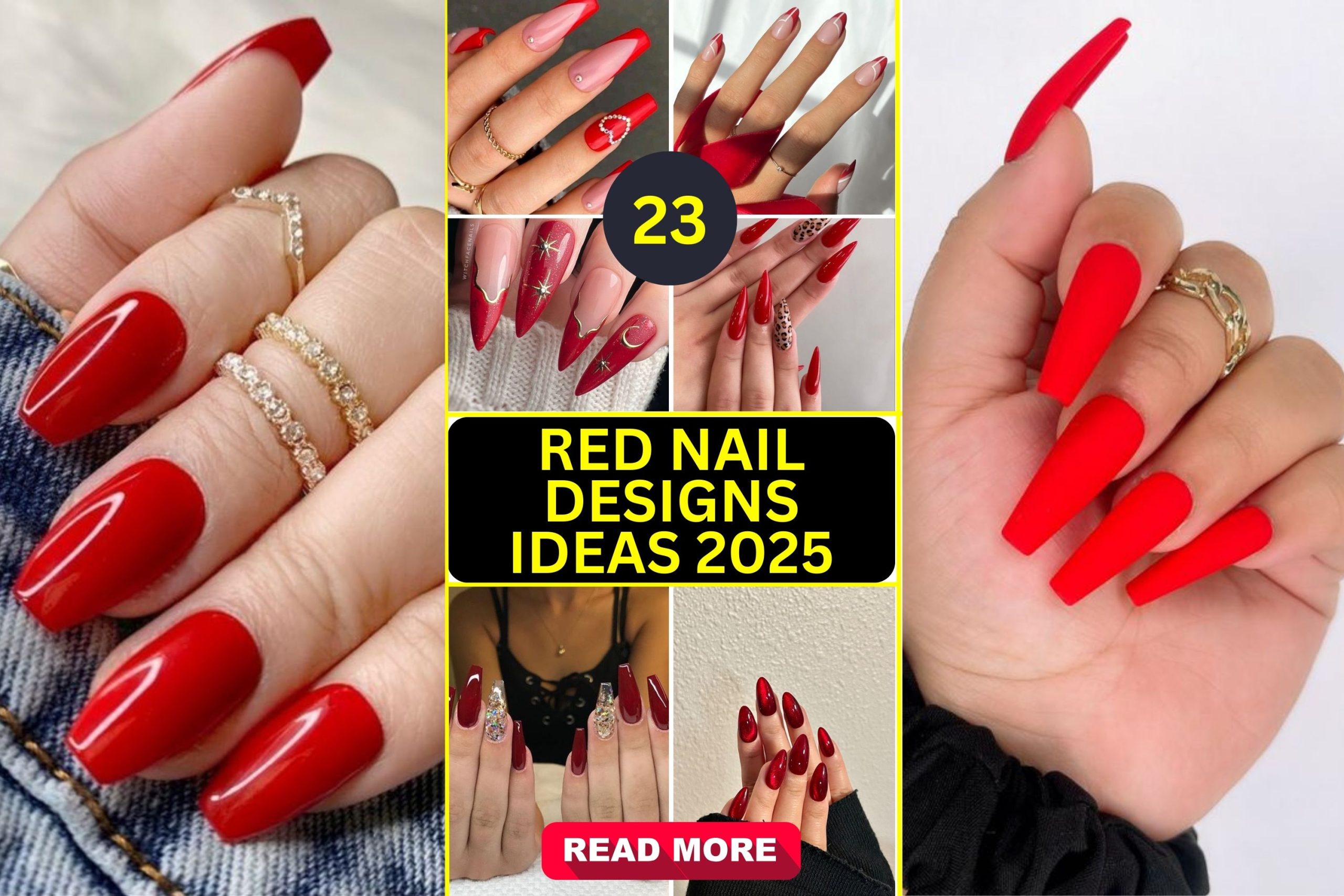 23 Red Nail Designs Ideas 2025: Chic and Trendy Looks for Every Season ...
