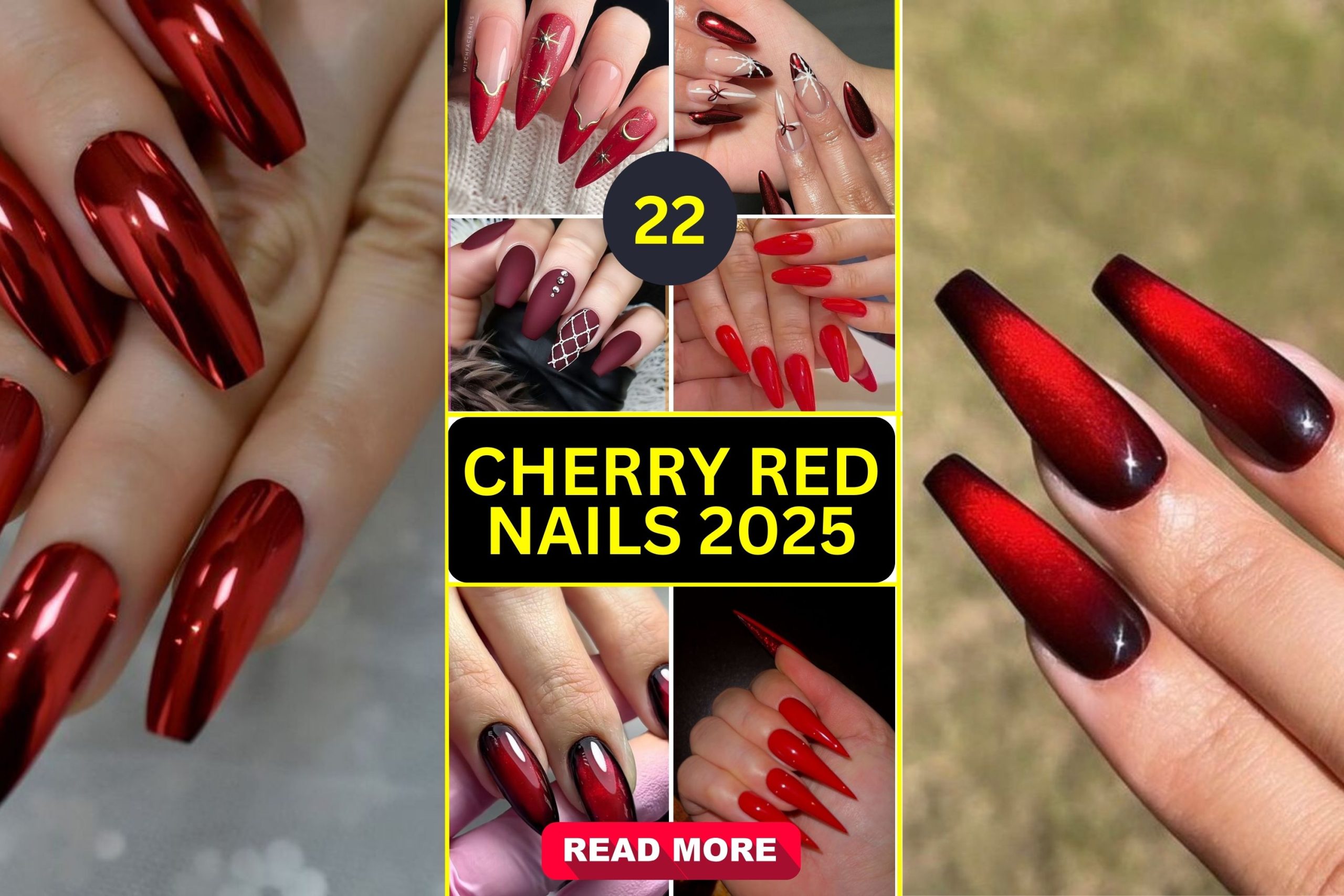 22 Cherry Red Nails 2025: Trendy Designs That Will Transform Your Look ...
