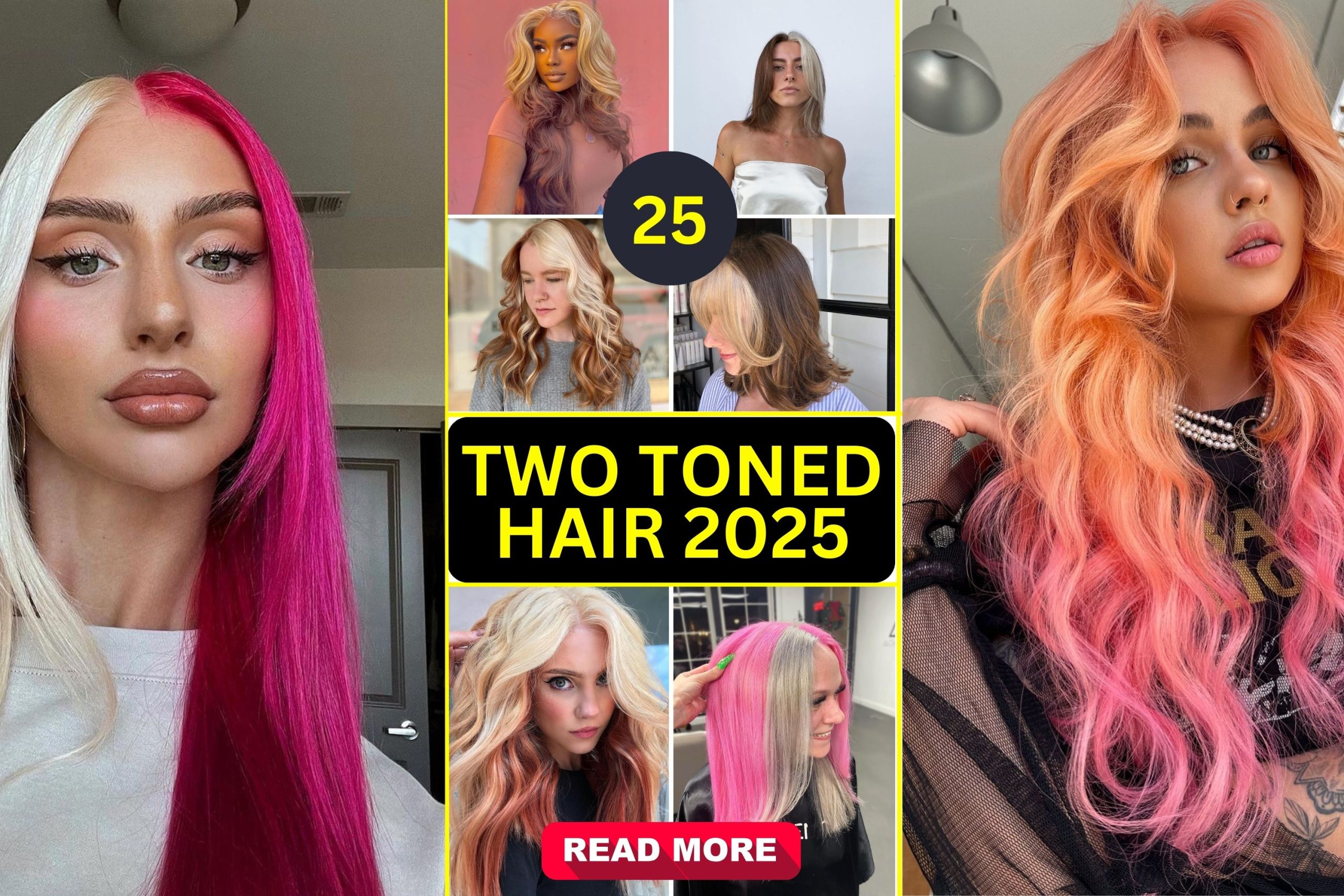 25 Stunning Two-Toned Hair Ideas to Rock in 2025 - divagaze.com