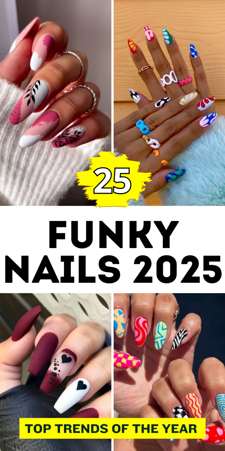 25 Funky Nails Ideas 2025: Creative and Trendy Nail Designs to Elevate ...
