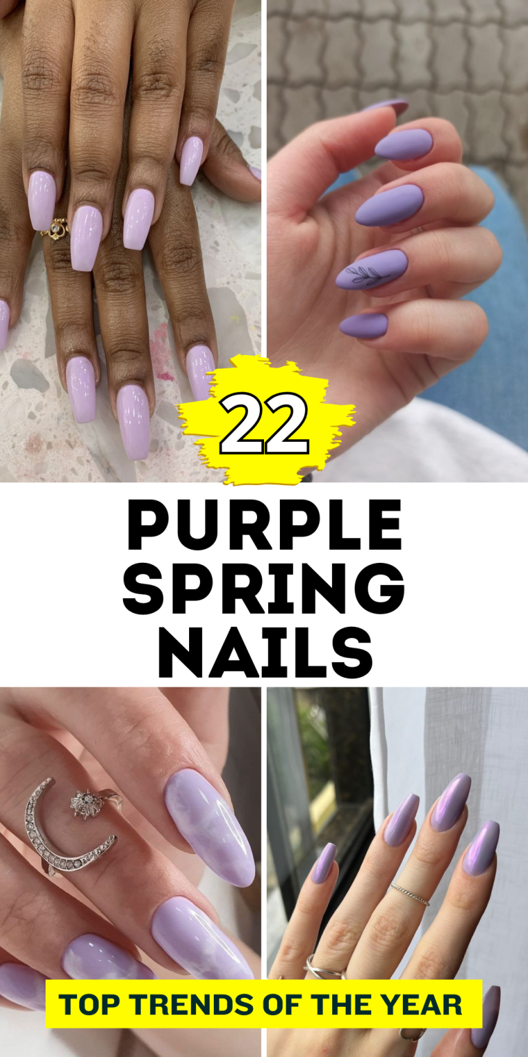 22 Purple Spring Nails: Trendy Designs to Brighten Your Look - divagaze.com