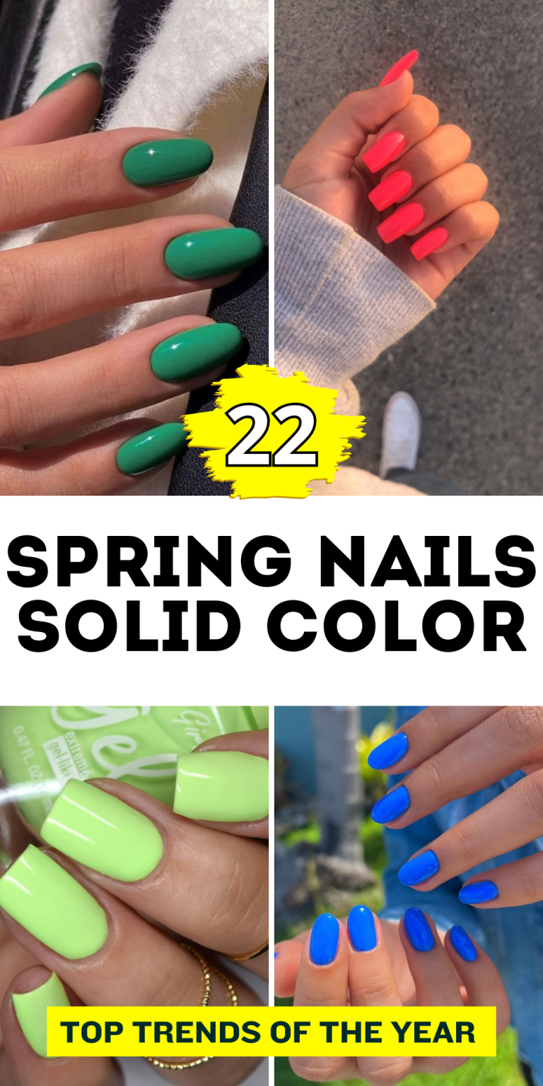 22 Spring Nails Solid Color: Trendy and Chic Manicure Ideas to Refresh ...