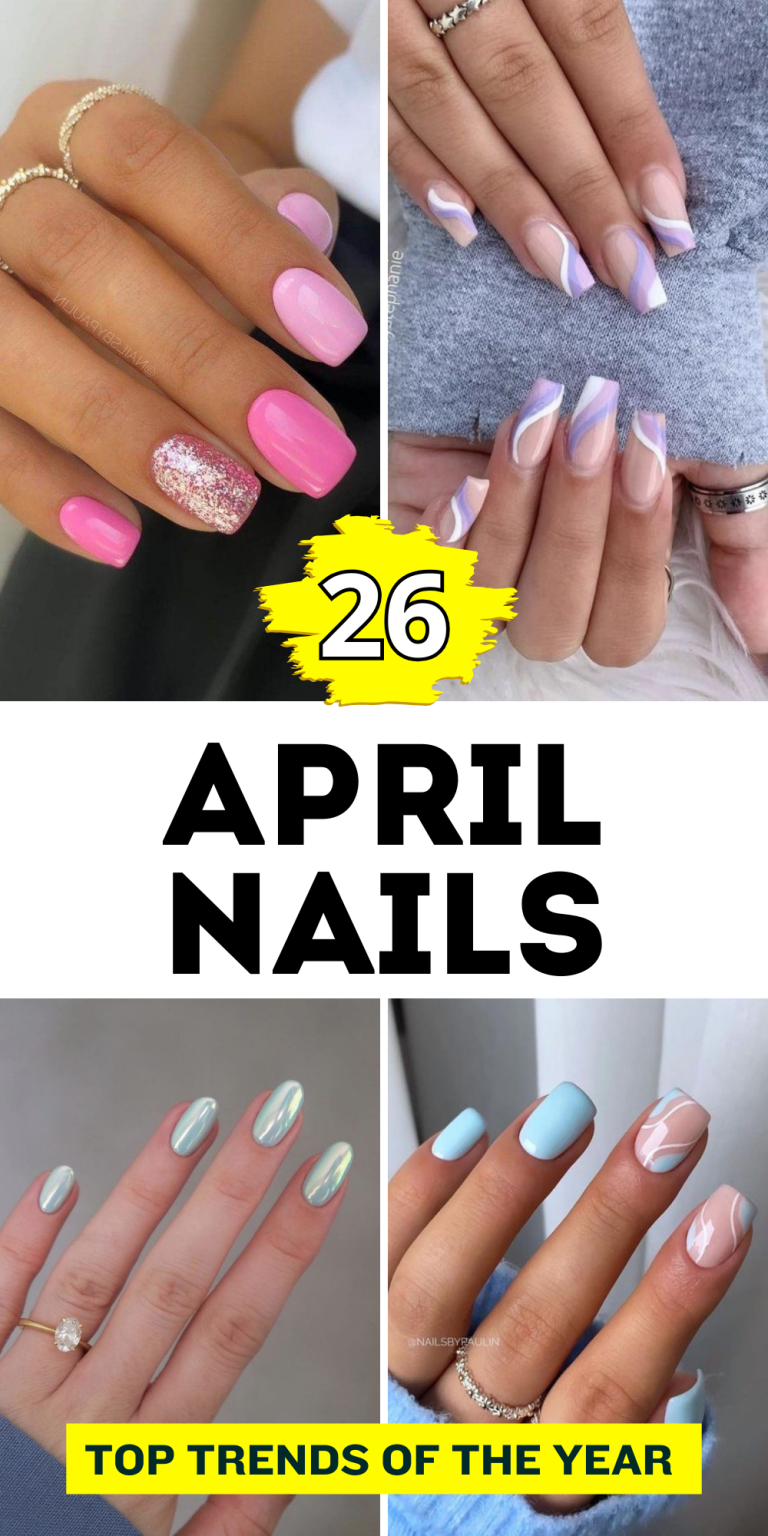 26 April Nails Ideas: Trendy Designs & Colors 2025 for Almond, Short ...