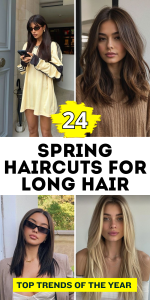 22 Spring Haircuts for Long Hair: Trendy Styles with Bangs and Balayage ...