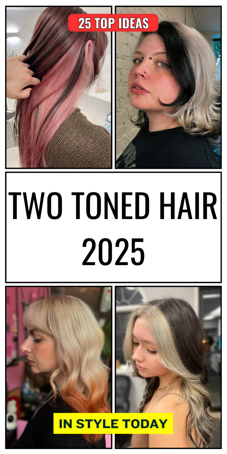 25 Stunning Two-Toned Hair Ideas to Rock in 2025 - divagaze.com