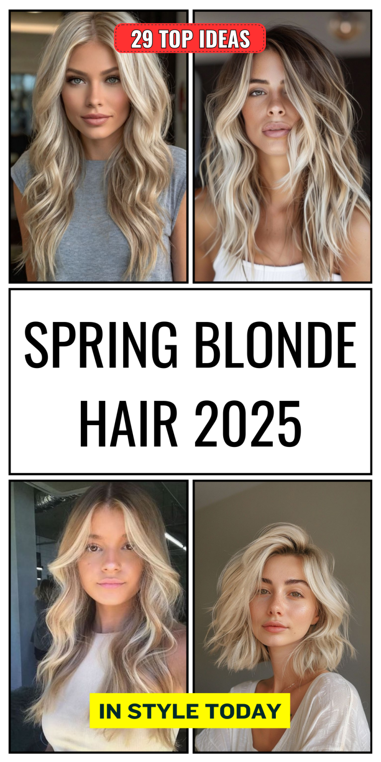 29 Spring Blonde Hair 2025: Top Color and Style Ideas to Shine This ...
