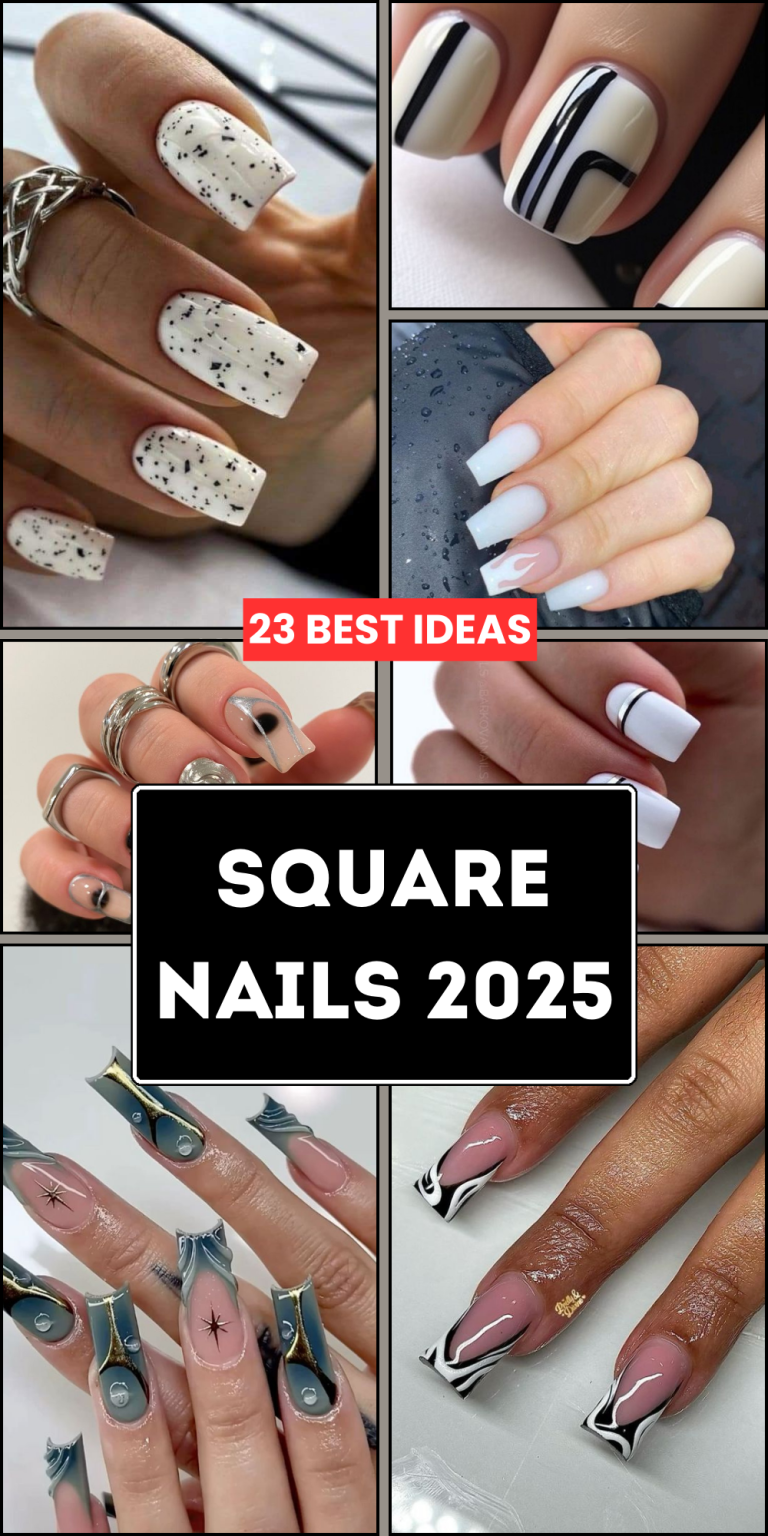 23 Stunning Square Nails Ideas 2025 – Perfect Looks for Every Season ...