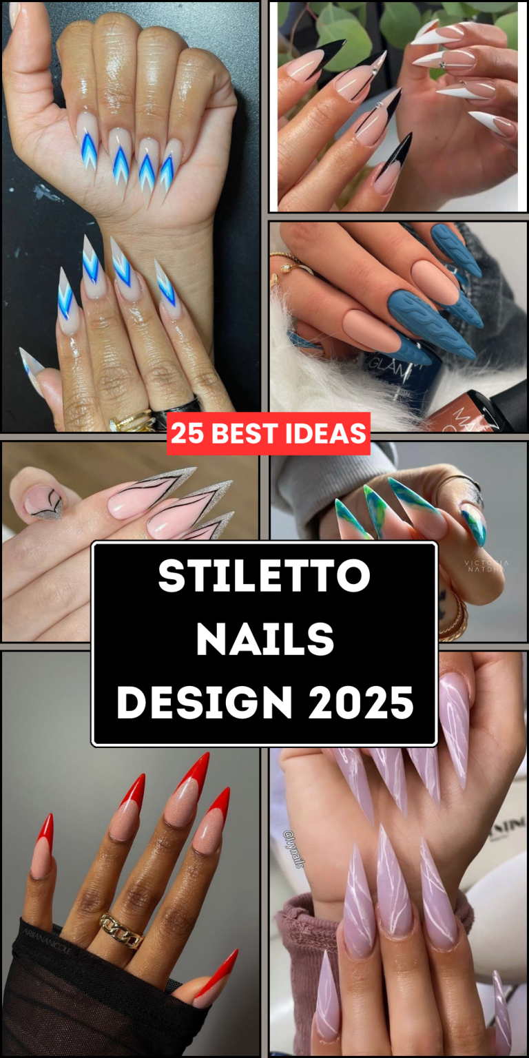 25 Stiletto Nails Designs Ideas 2025: Bold, Classy, and Trendy Looks ...