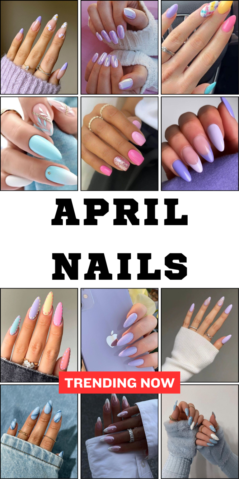 26 April Nails Ideas: Trendy Designs & Colors 2025 for Almond, Short ...