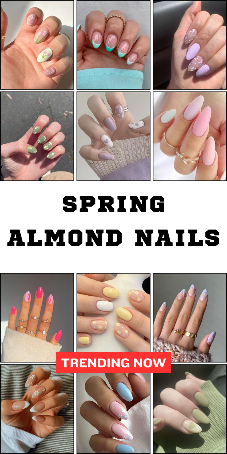 24 Spring Almond Nails Ideas to Freshen Up Your Look – Must-Try Designs ...