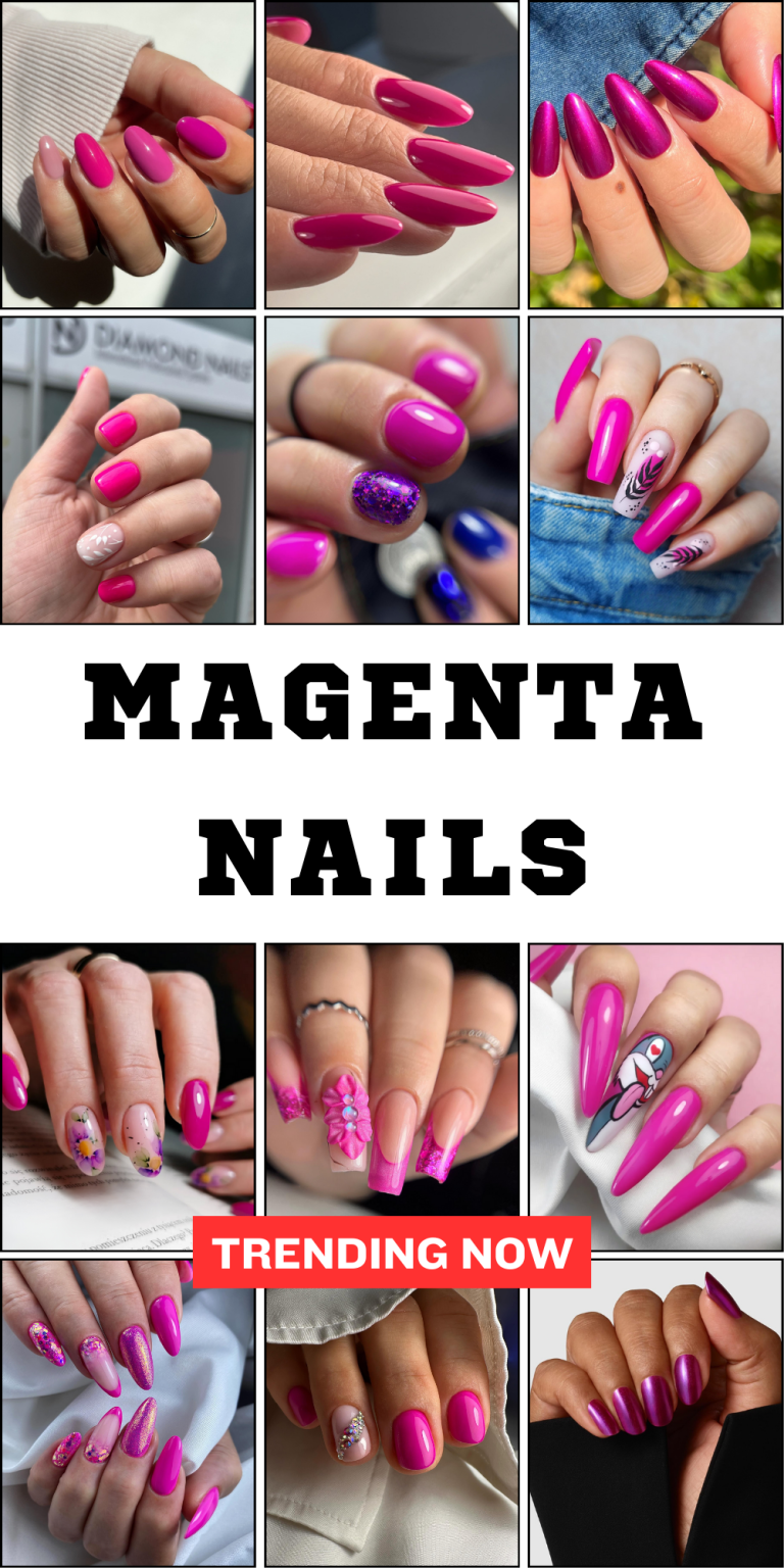 29 Magenta Nails That Will Add a Bold and Chic Touch to Your Style ...