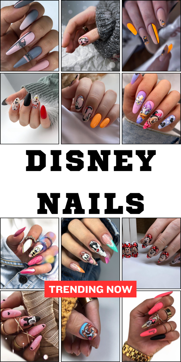 35 Disney Nails: Magical Ideas for Nail Art with Your Favorite ...