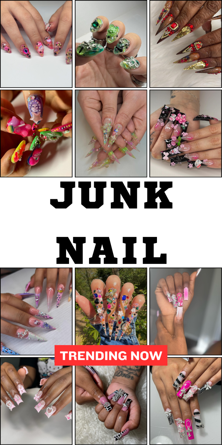 25 Junk Nail Ideas: Bold and Creative Designs You’ll Want to Try Today ...