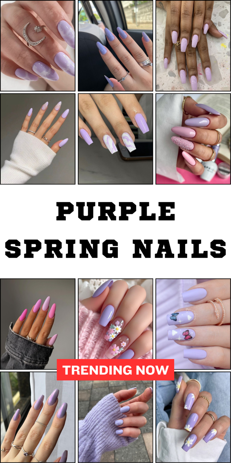 22 Purple Spring Nails: Trendy Designs to Brighten Your Look - divagaze.com