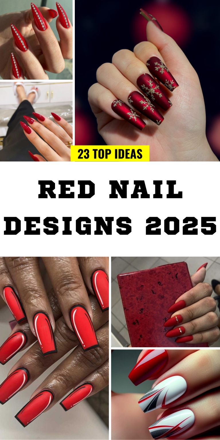 23 Red Nail Designs Ideas 2025: Chic and Trendy Looks for Every Season ...
