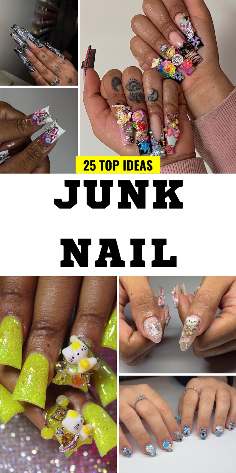 25 Junk Nail Ideas: Bold and Creative Designs You’ll Want to Try Today ...