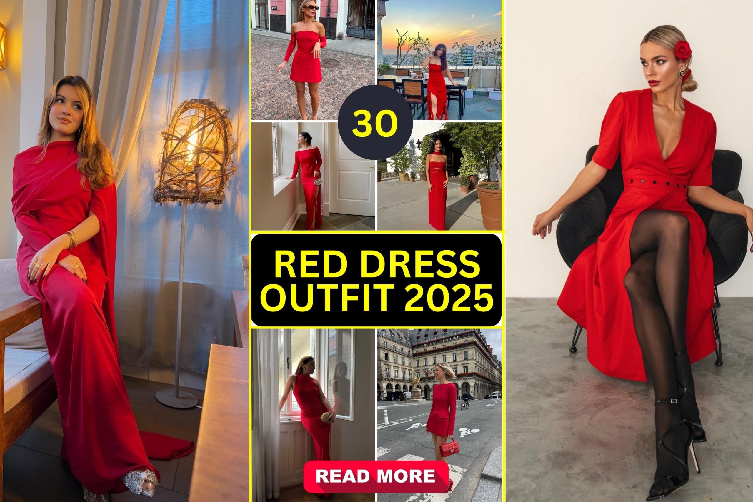 30 Red Dress Outfit 2025: Stunning Ideas for Every Occasion to Look ...