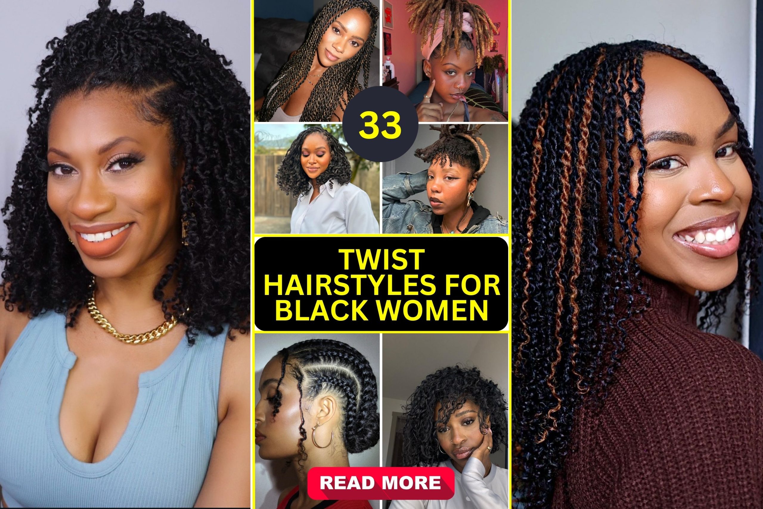 33 Stunning Twist Hairstyles for Black Women – Effortless Elegance for ...