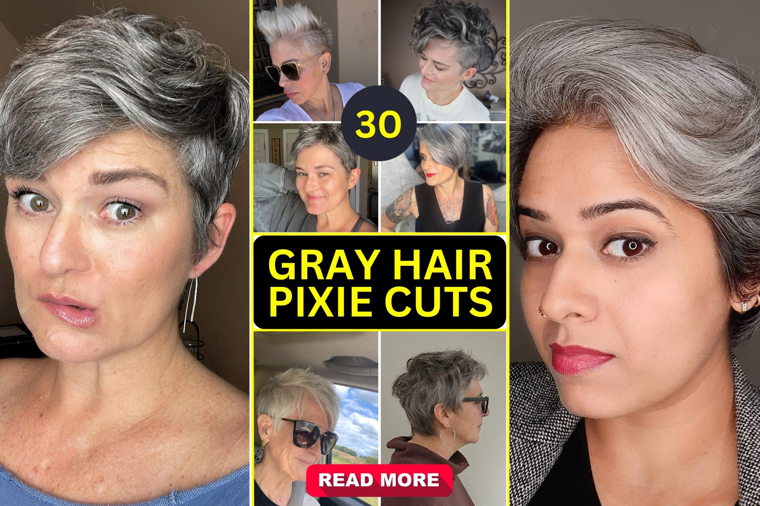 30 Gray Hair Pixie Cuts 2025 That Will Make You Look Stylish, Modern ...