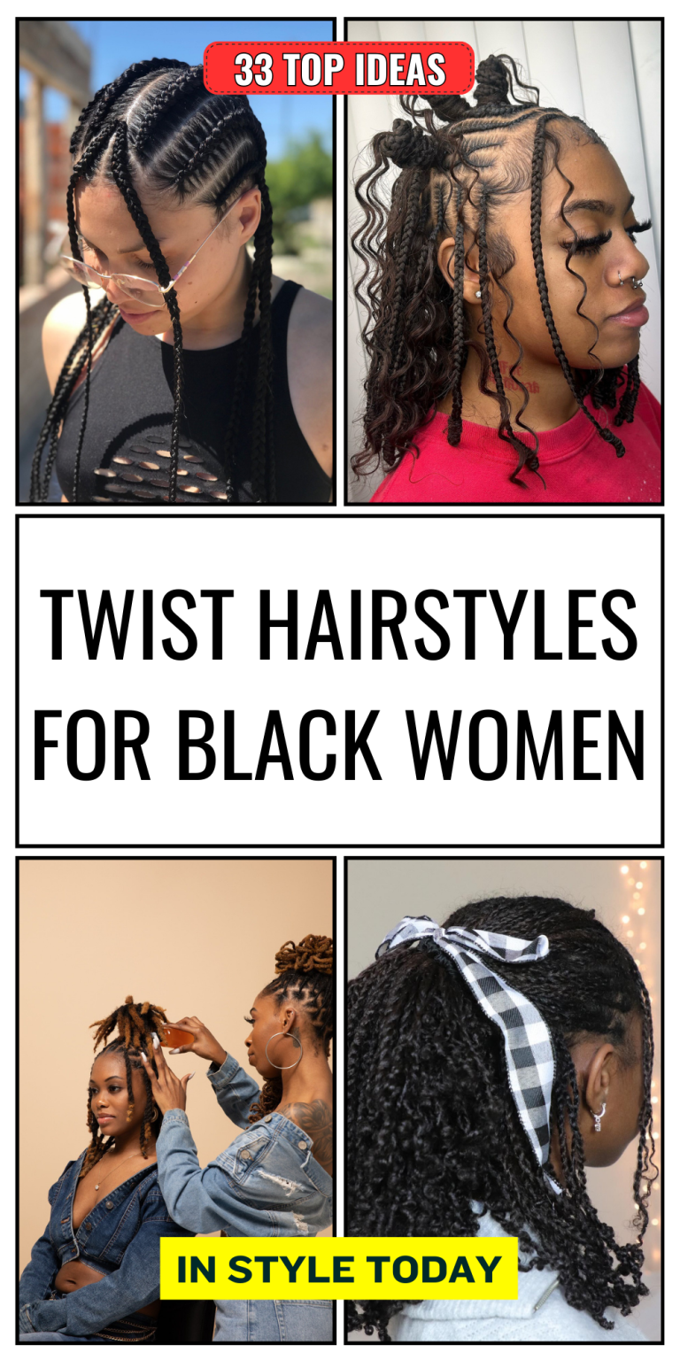 33 Stunning Twist Hairstyles for Black Women – Effortless Elegance for ...