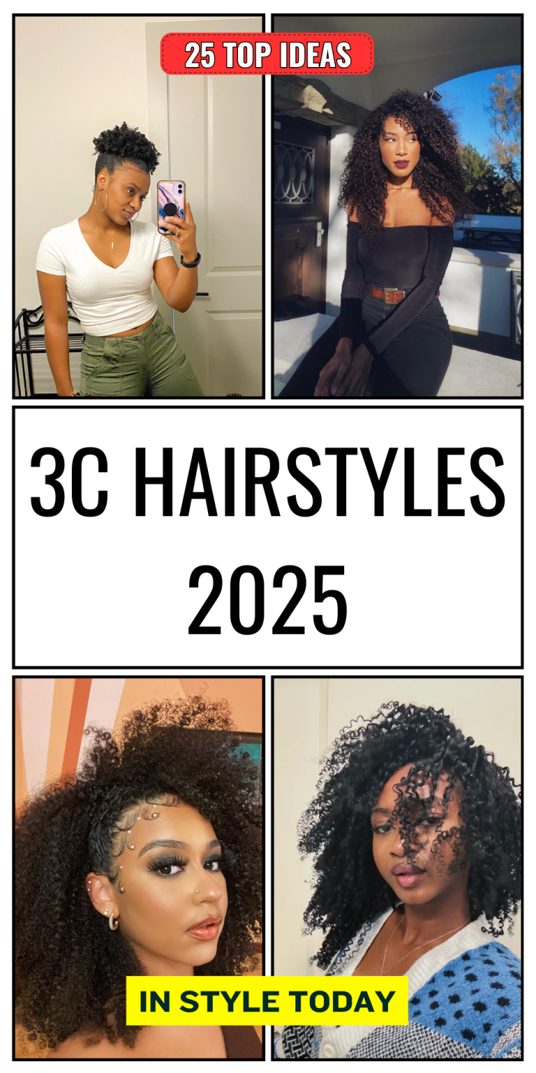 25 Stunning 3C Hairstyles to Rock in 2025: Embrace Your Natural Curls ...