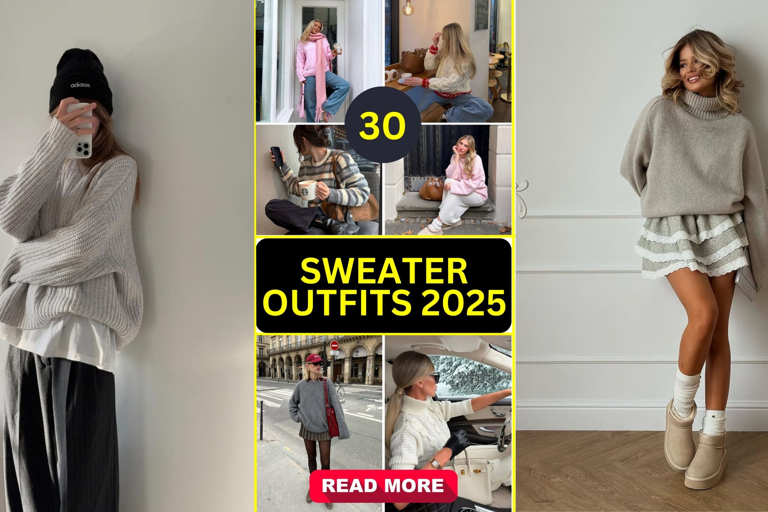30 Sweater Outfits 2025: Trendy, Cozy and Chic Looks You Need to Try ...