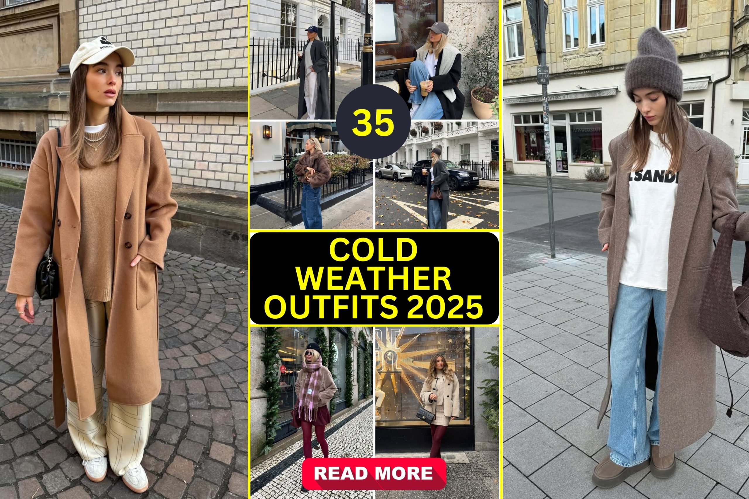 35 Cold Weather Outfits 2025: Trendy and Cozy Looks for Winter Freezing Days - divagaze.com