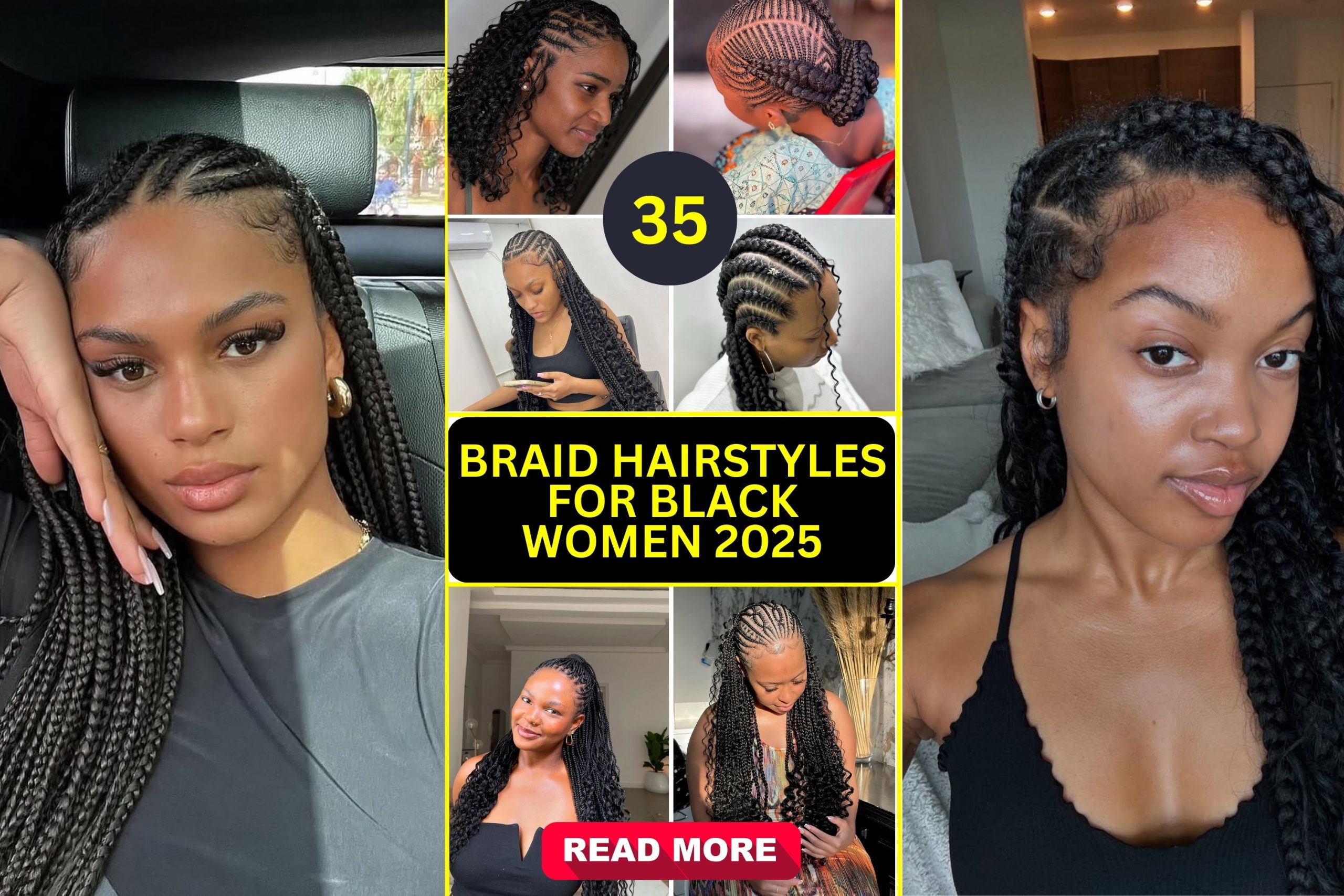 35 Braid Hairstyles for Black Women 2025 – Stunning, Trendy and Easy ...
