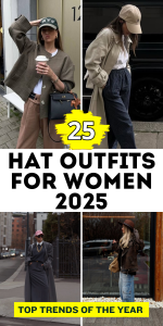 25 Hat Outfits for Women 2025: Trendy and Classy Ways to Style Hats for ...