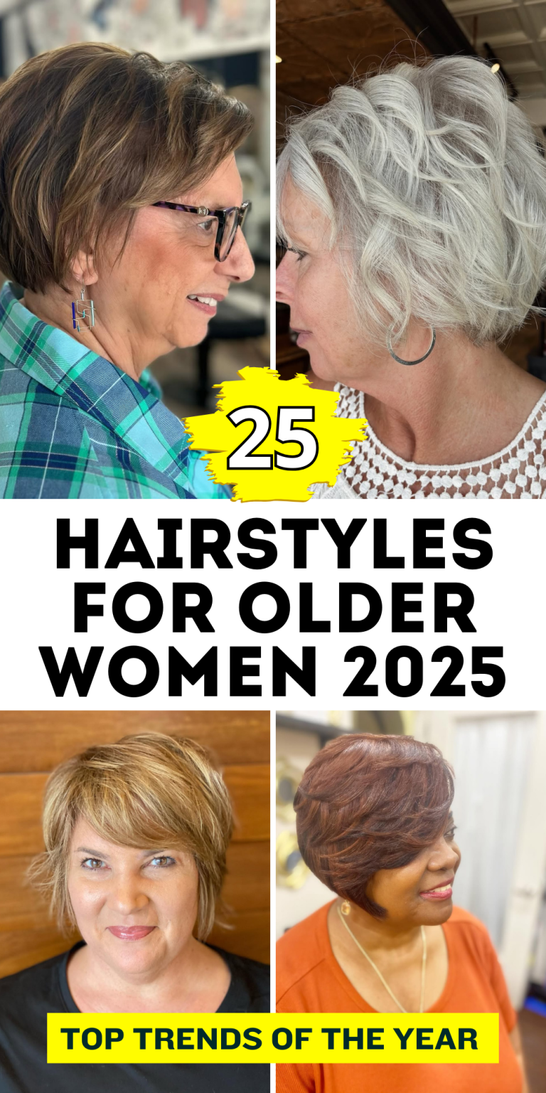 25 Hairstyles for Older Women 2025: Trendy Short, Layered and Chic ...
